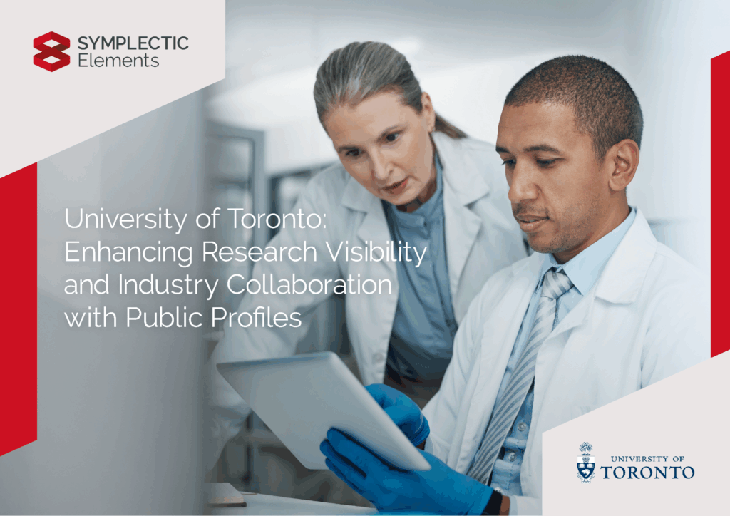 University of Toronto: Enhancing research visibility and industry ...